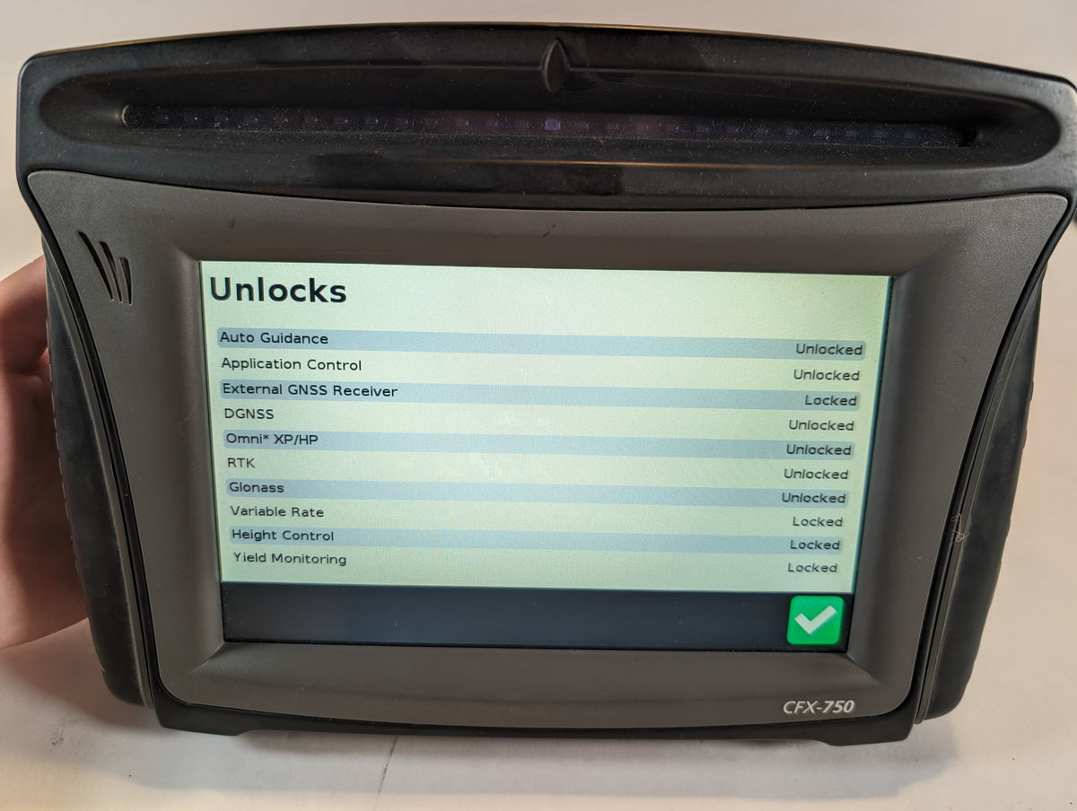 Trimble FM-750 CFX-750 Omni* XP/HP RTK FULL Unlock DGPS Unlocked Monit ...