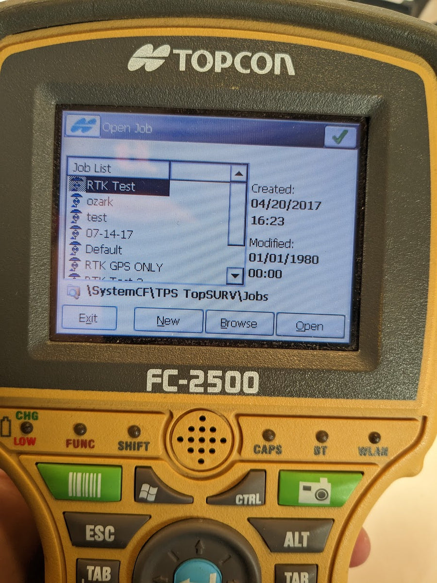 Topcon FC-2500 Data Collector TopSURV 8.1 Optical, GPS+, GIS ...
